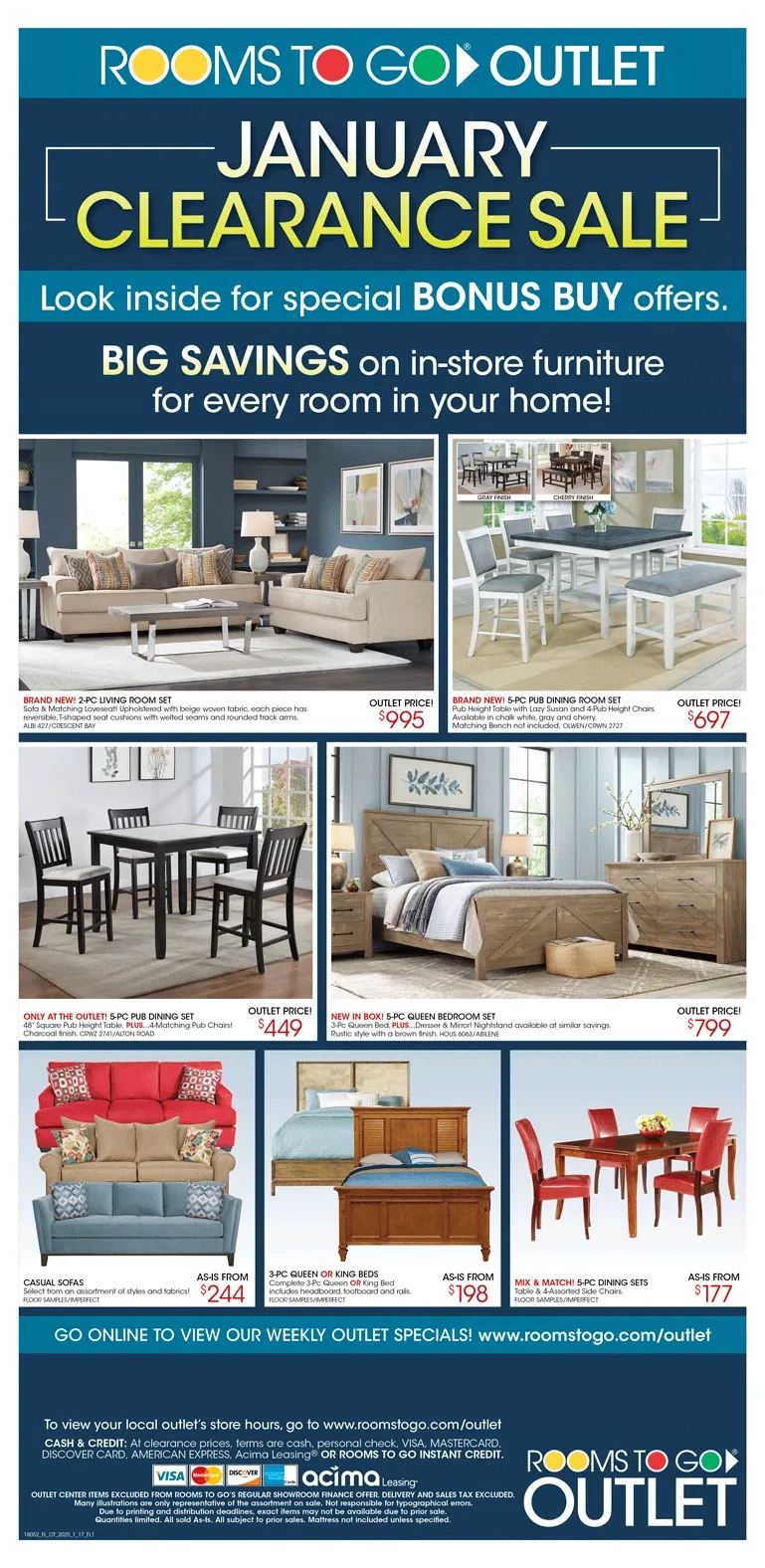 Weekly Specials from Rooms To Go Outlet
