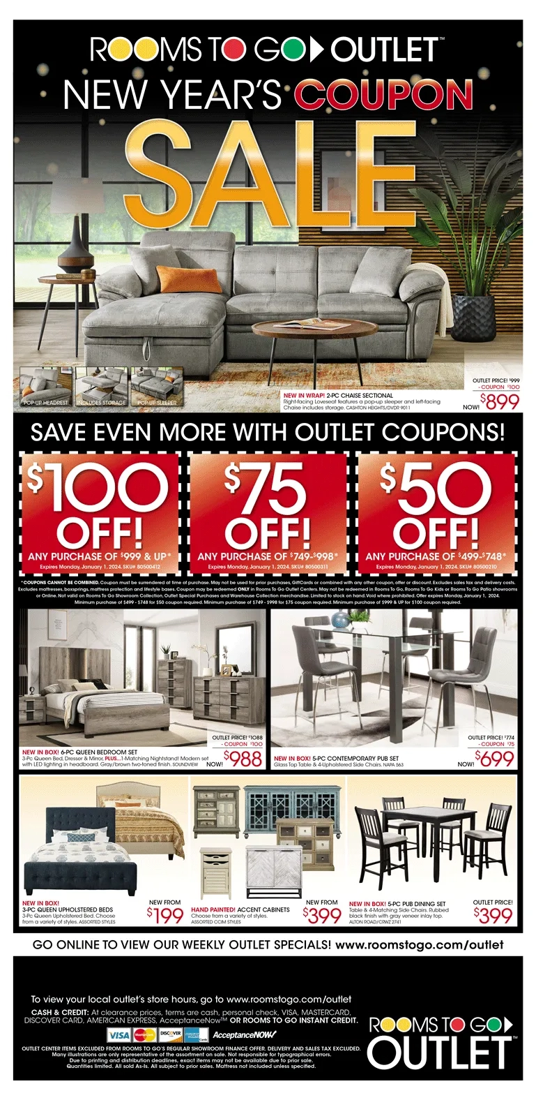 Weekly Specials from Rooms To Go Outlet