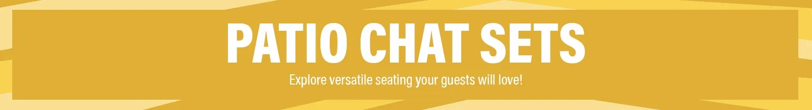 Outdoor Patio Chat Sets