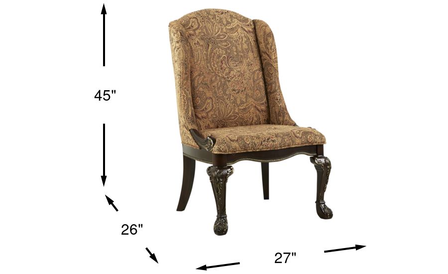 Aylesbury Brown Cherry Swoop Back Side Chair - Rooms To Go