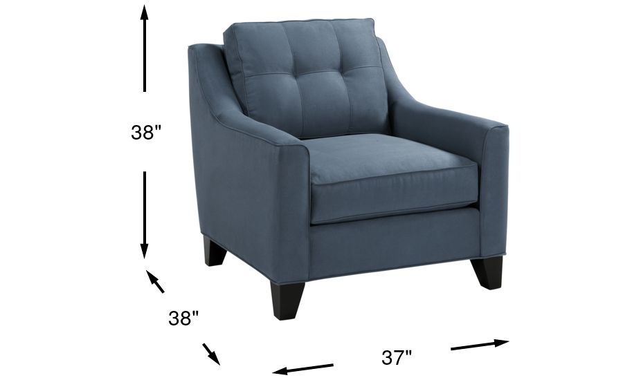 Cindy Crawford Home Madison Place Indigo Chair - Rooms To Go