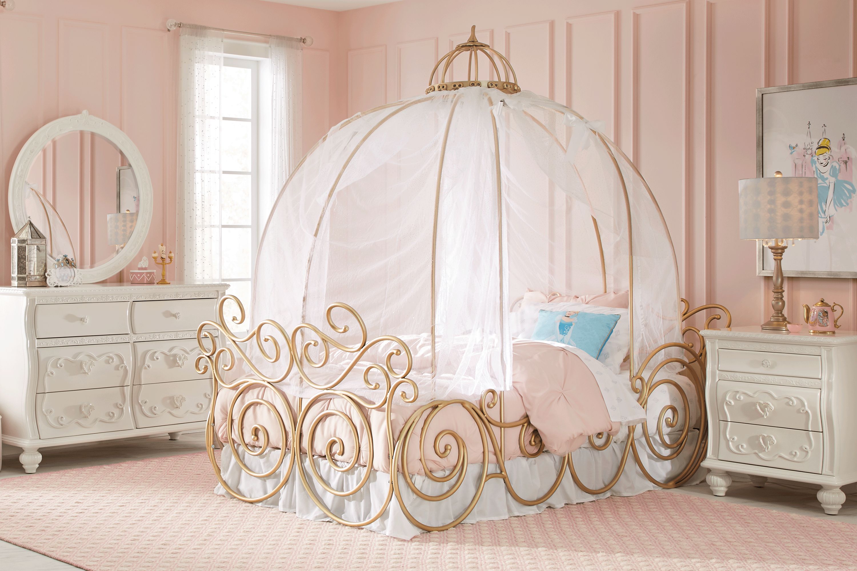 Princess Canopy Bed Full Size Weehom Princess Canopy Bed Frame With 4