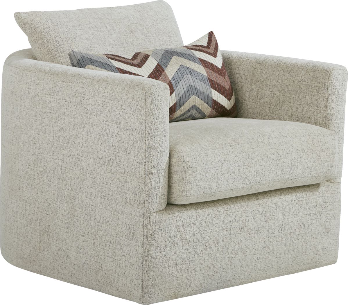 Fairleigh Linen Swivel Chair - Rooms To Go