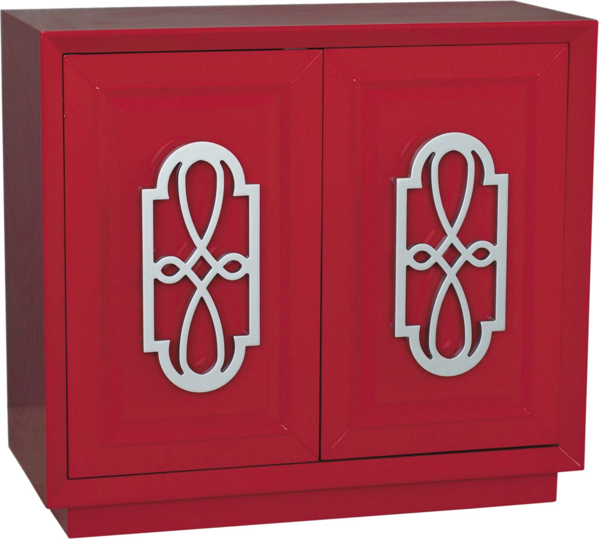 Helix Red Accent Cabinet - Rooms To Go