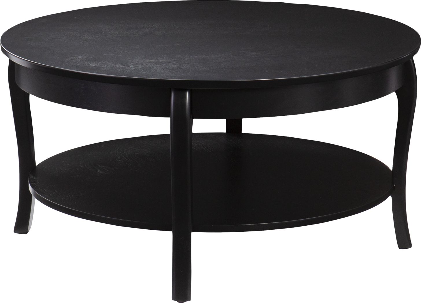 Katzman Black Round Cocktail Table - Rooms To Go