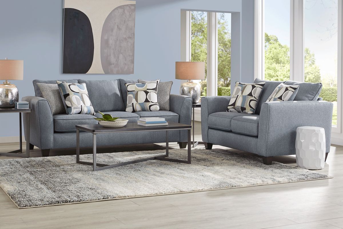 Marisol Bay Gray Woven Sofa - Rooms To Go