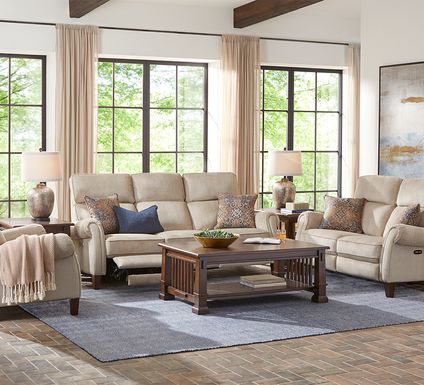 Beige Living Room Sets: Cream and Taupe