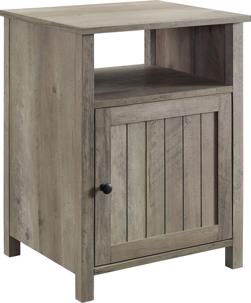 Oaks Circle Gray End Table - Rooms To Go