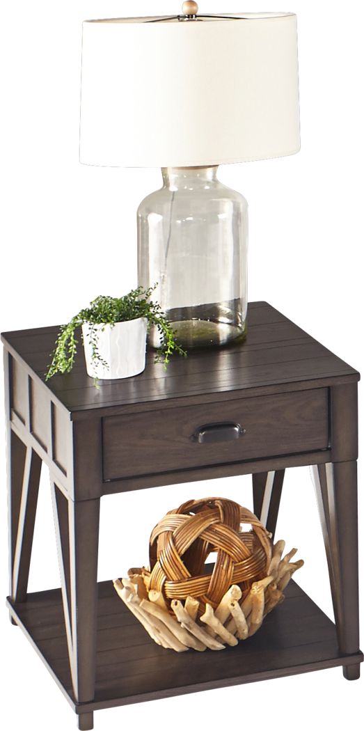 Overbury Brown End Table - Rooms To Go