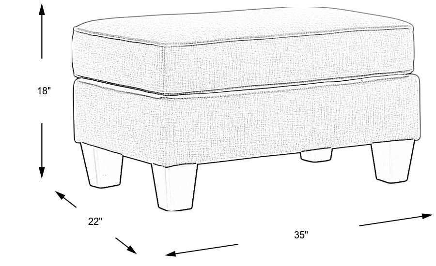 Pennington Sand Ottoman - Rooms To Go