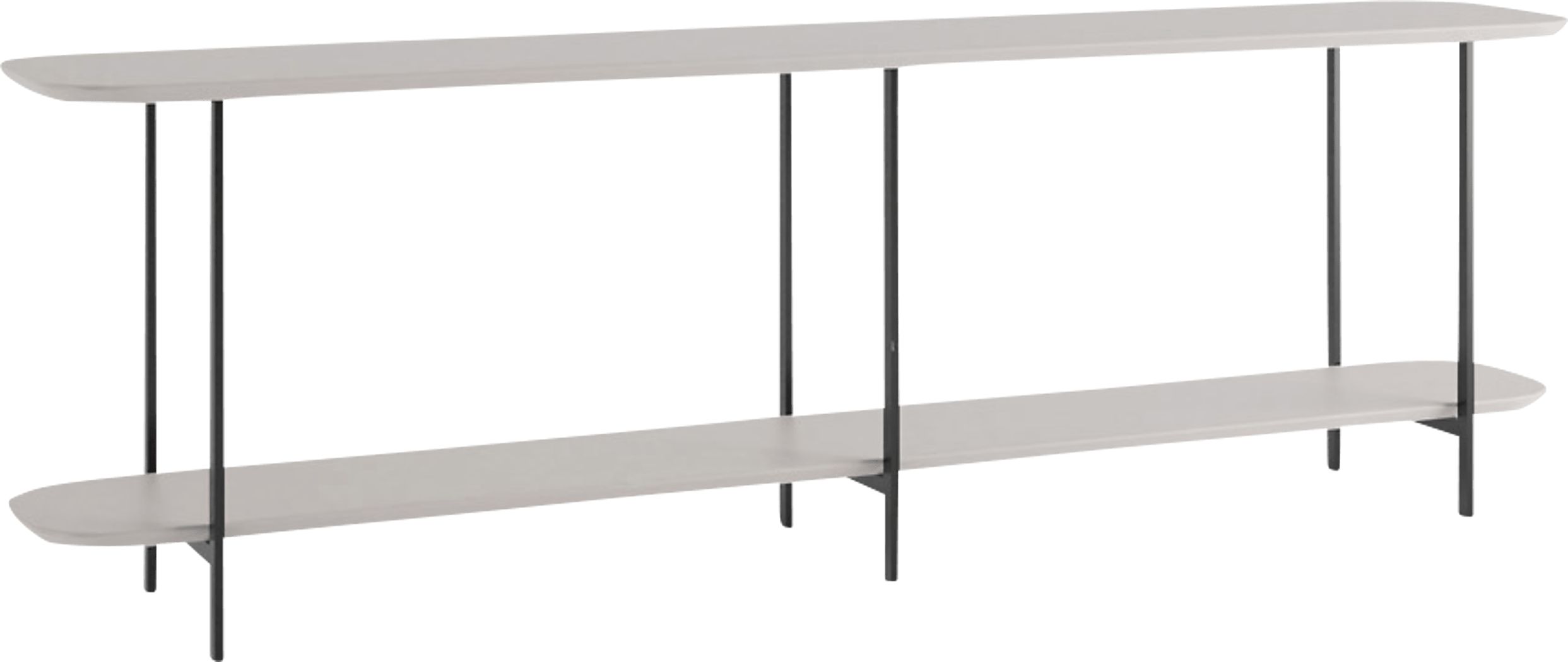 Aardvark Walk White Sofa Table - Rooms To Go