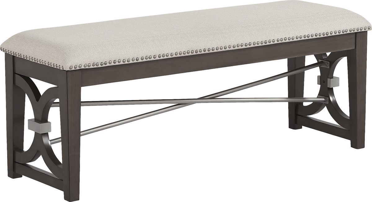 Abbey Court Brown Dark Wood Bench | Rooms to Go