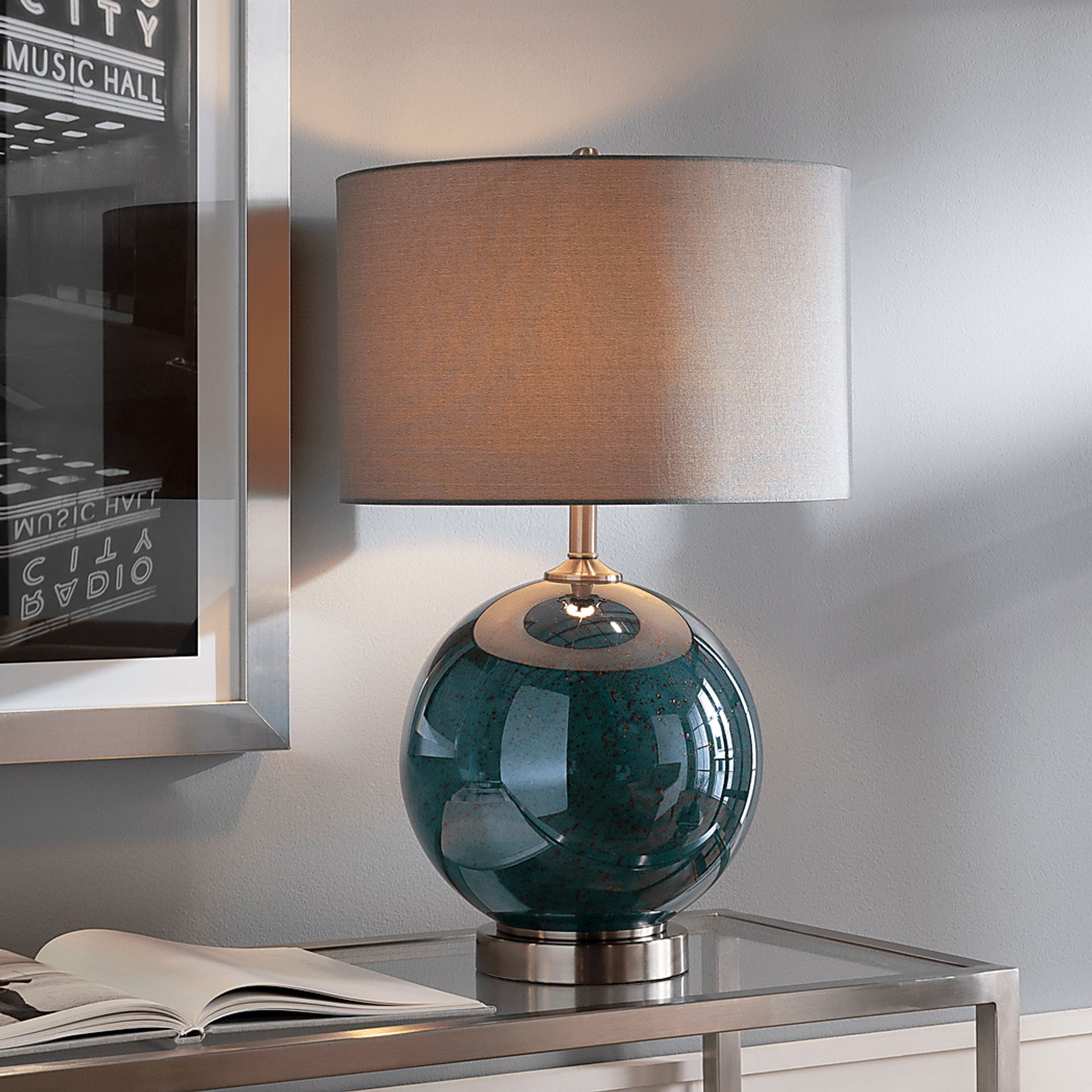 Abbey Cove Emerald Green Table Lamp | Rooms to Go