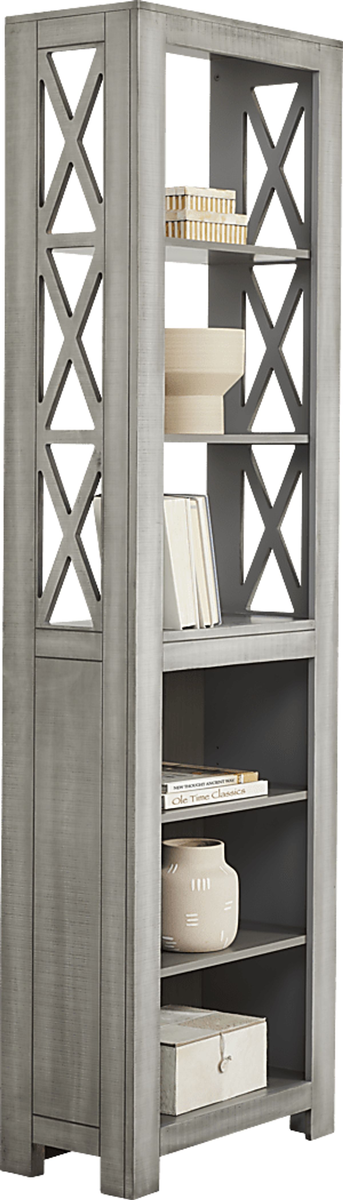 Abbey Springs Gray Bookcase | Rooms to Go