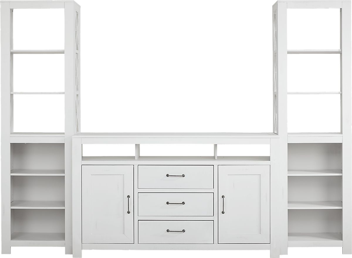 Abbey Springs 3 Pc White Colors,White Wall Unit | Rooms to Go