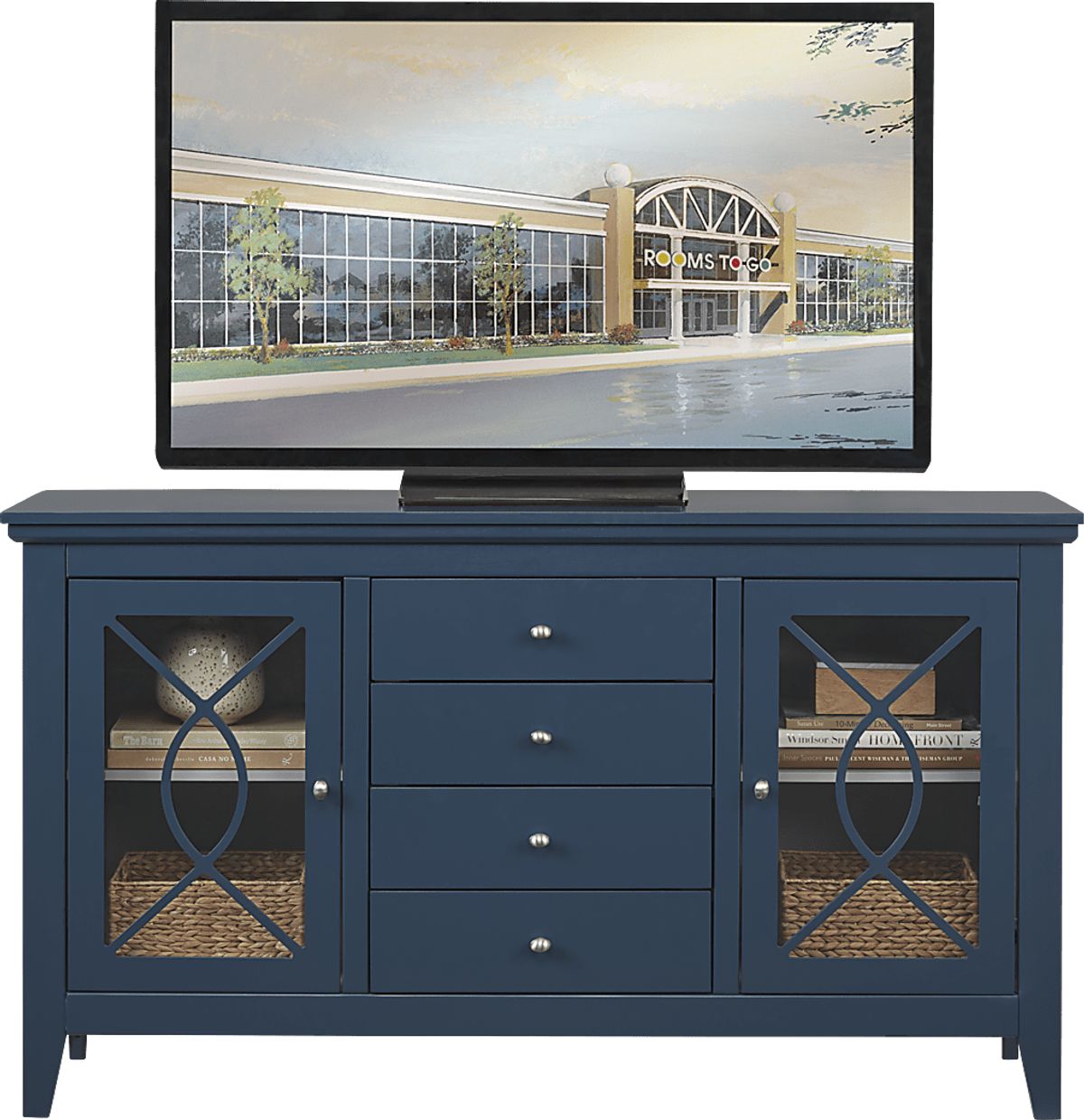 Abbie Navy Colors Console | Rooms to Go