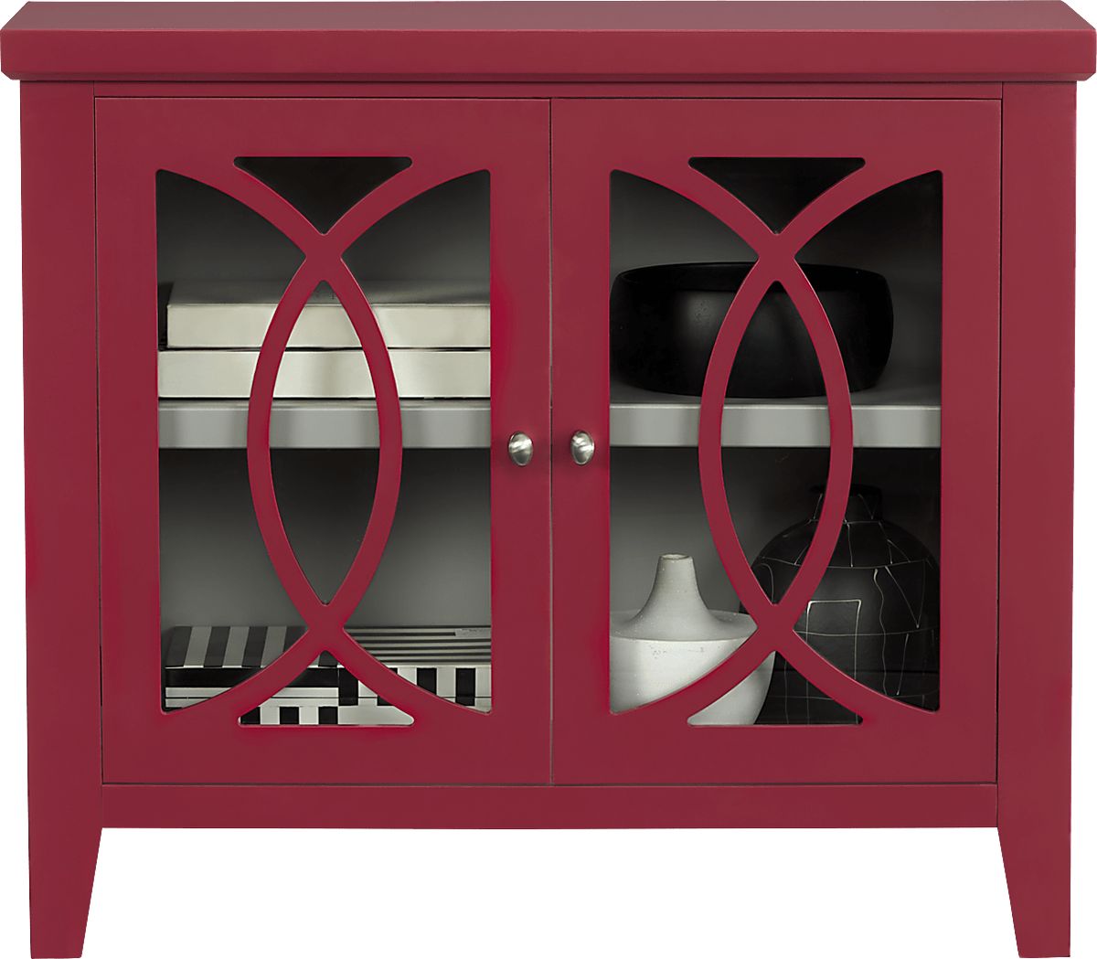 Abbie Red Colors Accent Cabinet | Rooms to Go