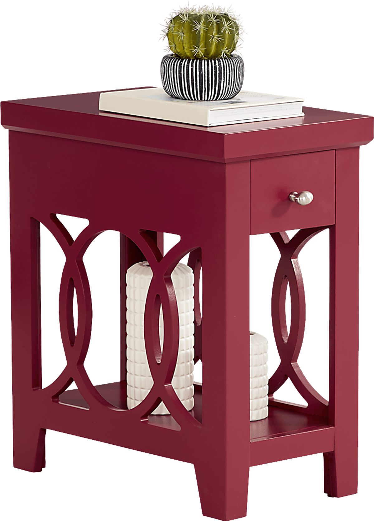 Abbie Red Colors Side Table | Rooms to Go