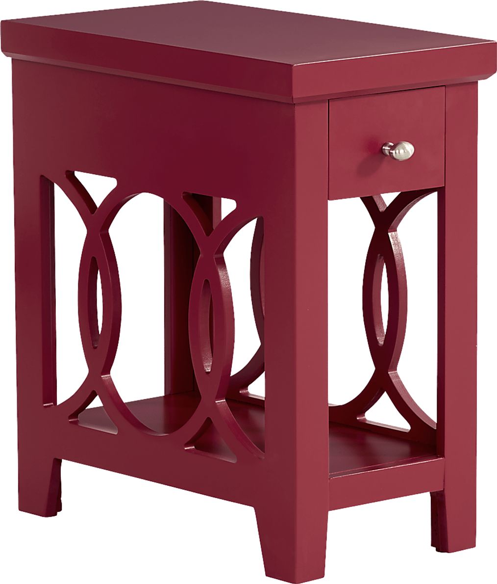 Abbie Red Colors Side Table - Rooms To Go