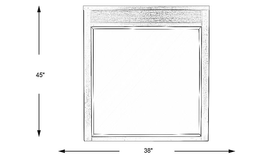 Abbott Hazelnut Mirror - Rooms To Go