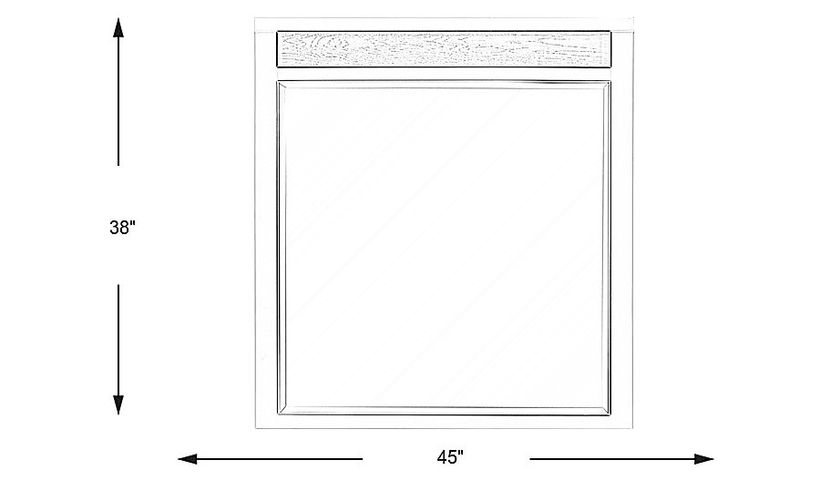 Abbott White Mirror - Rooms To Go