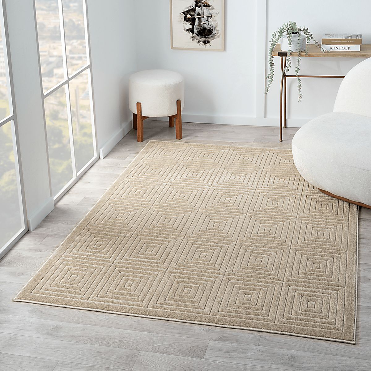 Abbour Beige Rugs | Rooms to Go