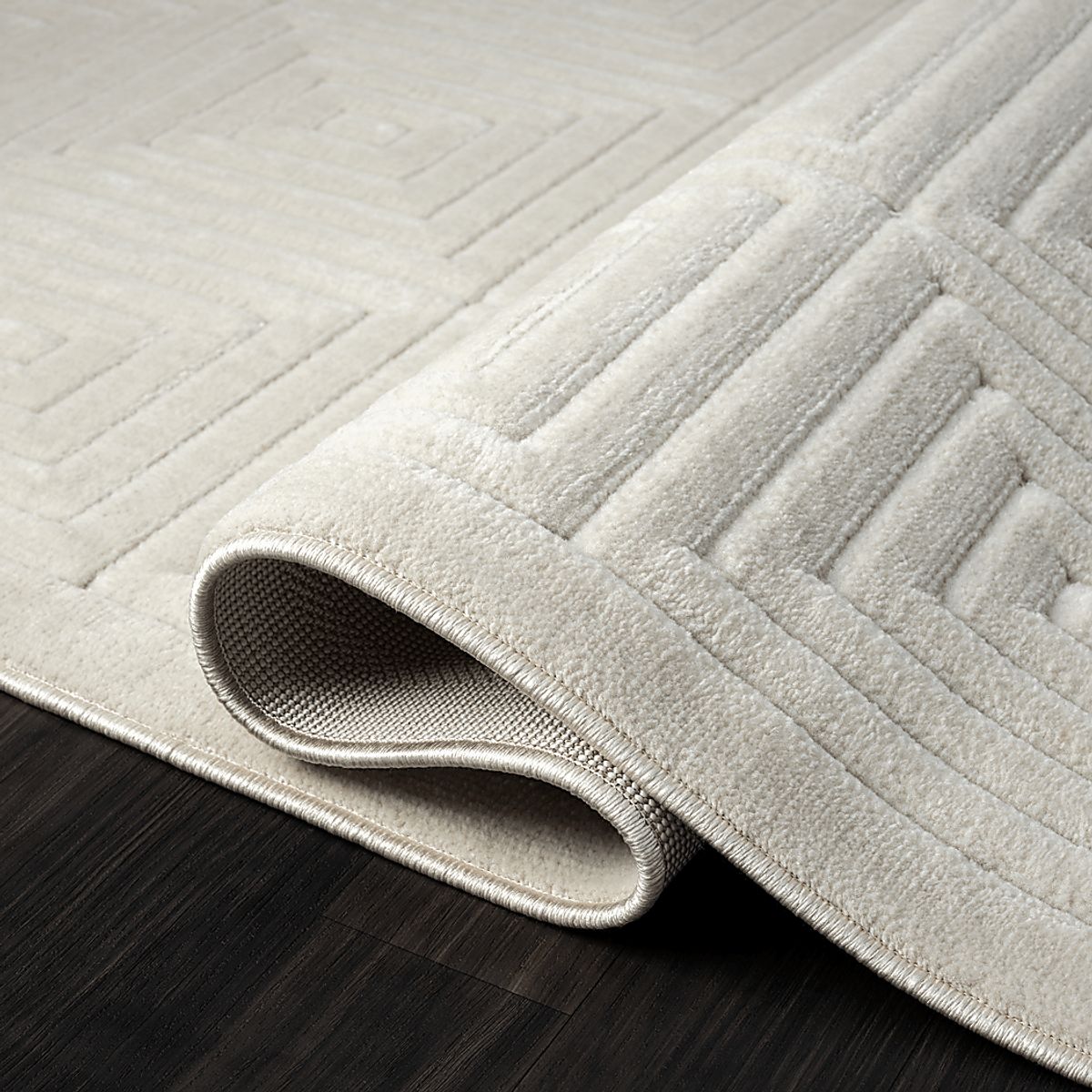 Abbour Ivory Beige Rugs | Rooms to Go