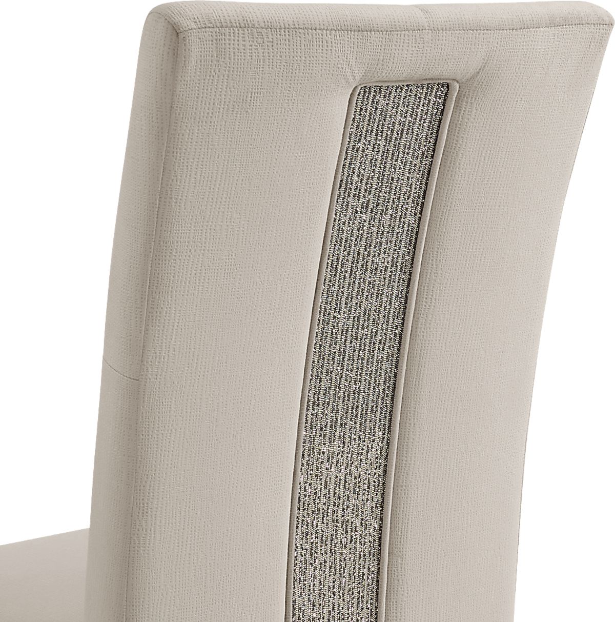 Abeni Champagne Colors Polyester Fabric Dining Chair, Set Of 2 | Rooms ...