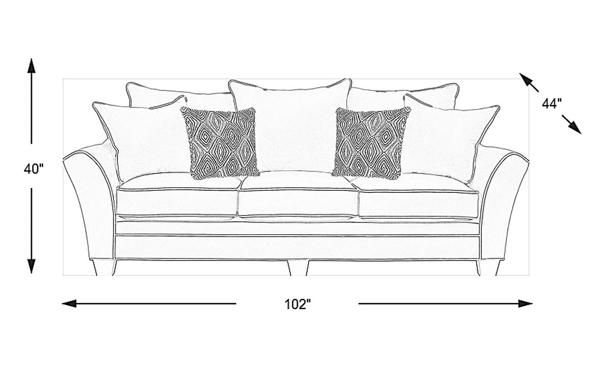 Aberdeen Platinum Beige Microfiber Sofa | Rooms to Go
