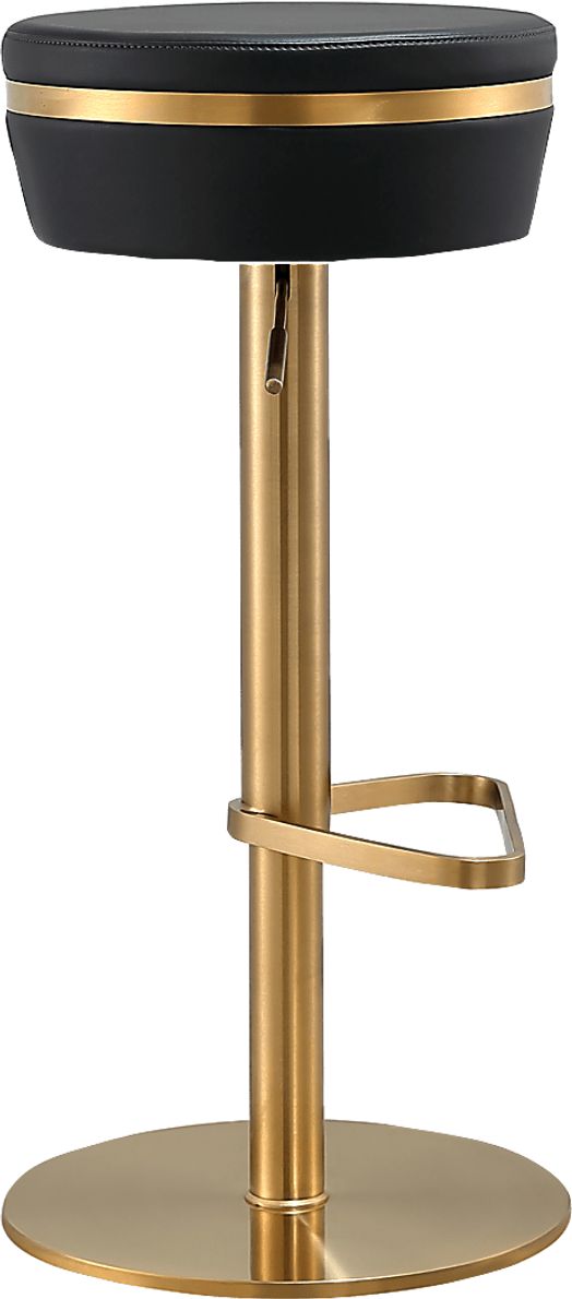 Abiaka Black Adjustable Stool - Rooms To Go