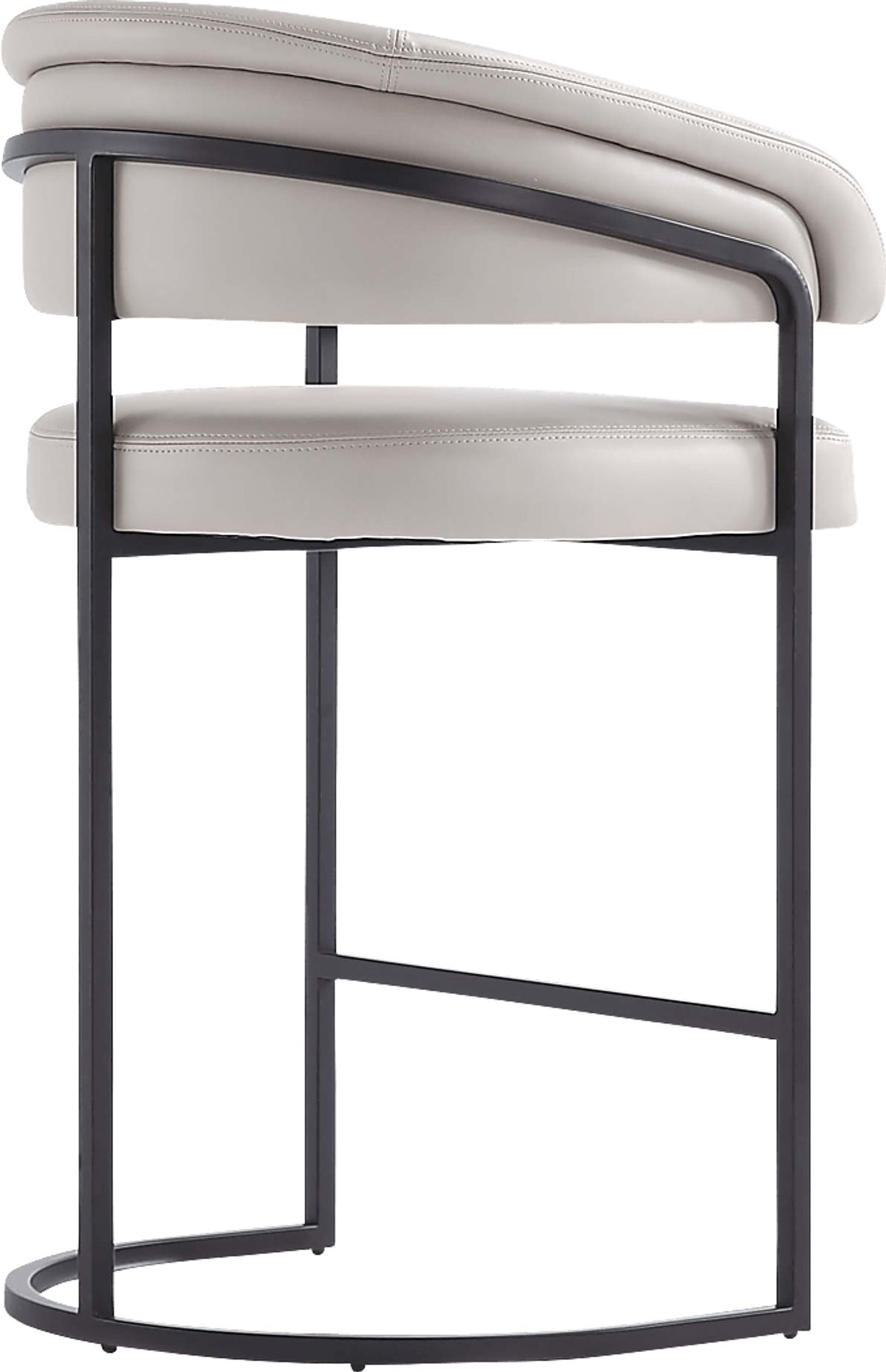 Absalom Light Gray Faux Leather Fabric Counter Height Stool | Rooms to Go