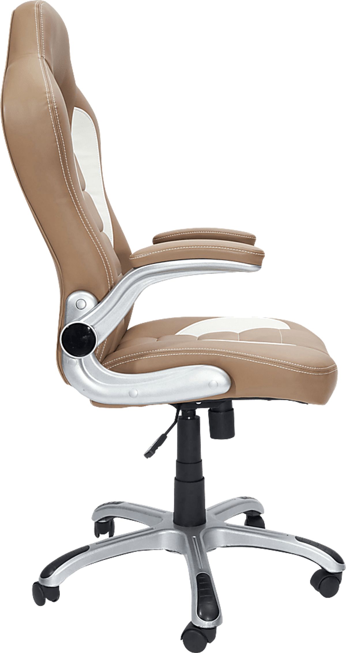 Abubi Camel Brown Nylon,Polyurethane Fabric Desk Chair | Rooms to Go