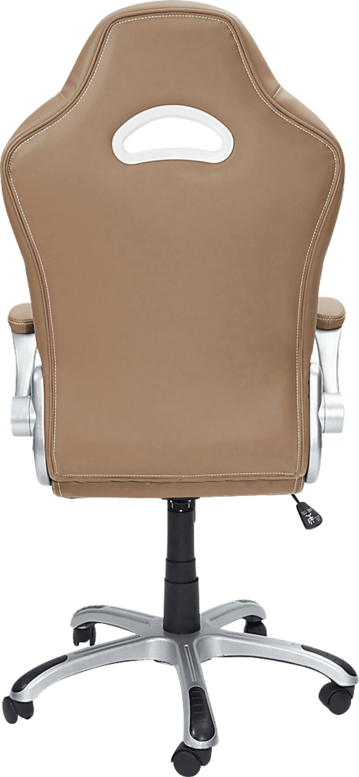 Abubi Camel Brown Nylon,Polyurethane Fabric Desk Chair | Rooms to Go