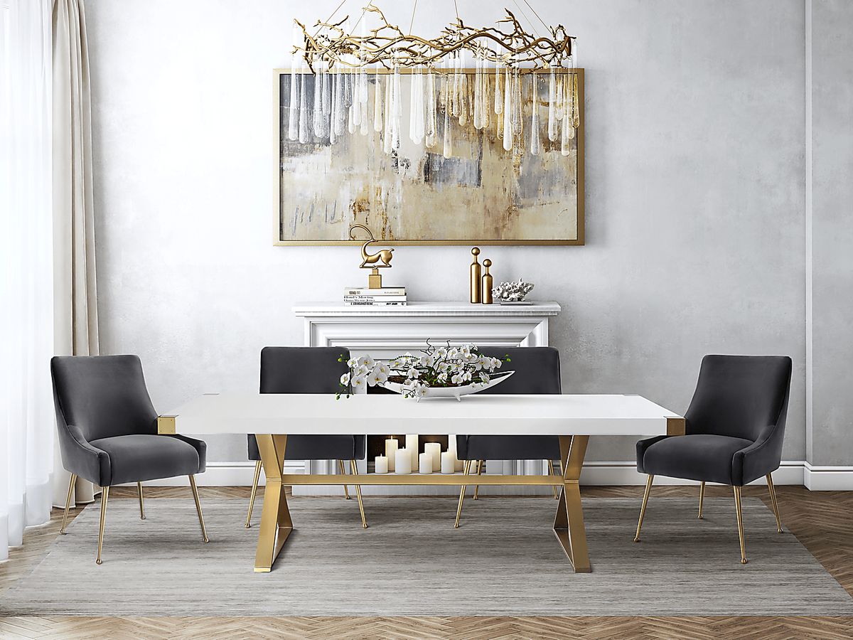 Acadamie White Colors,White Dining Table | Rooms to Go