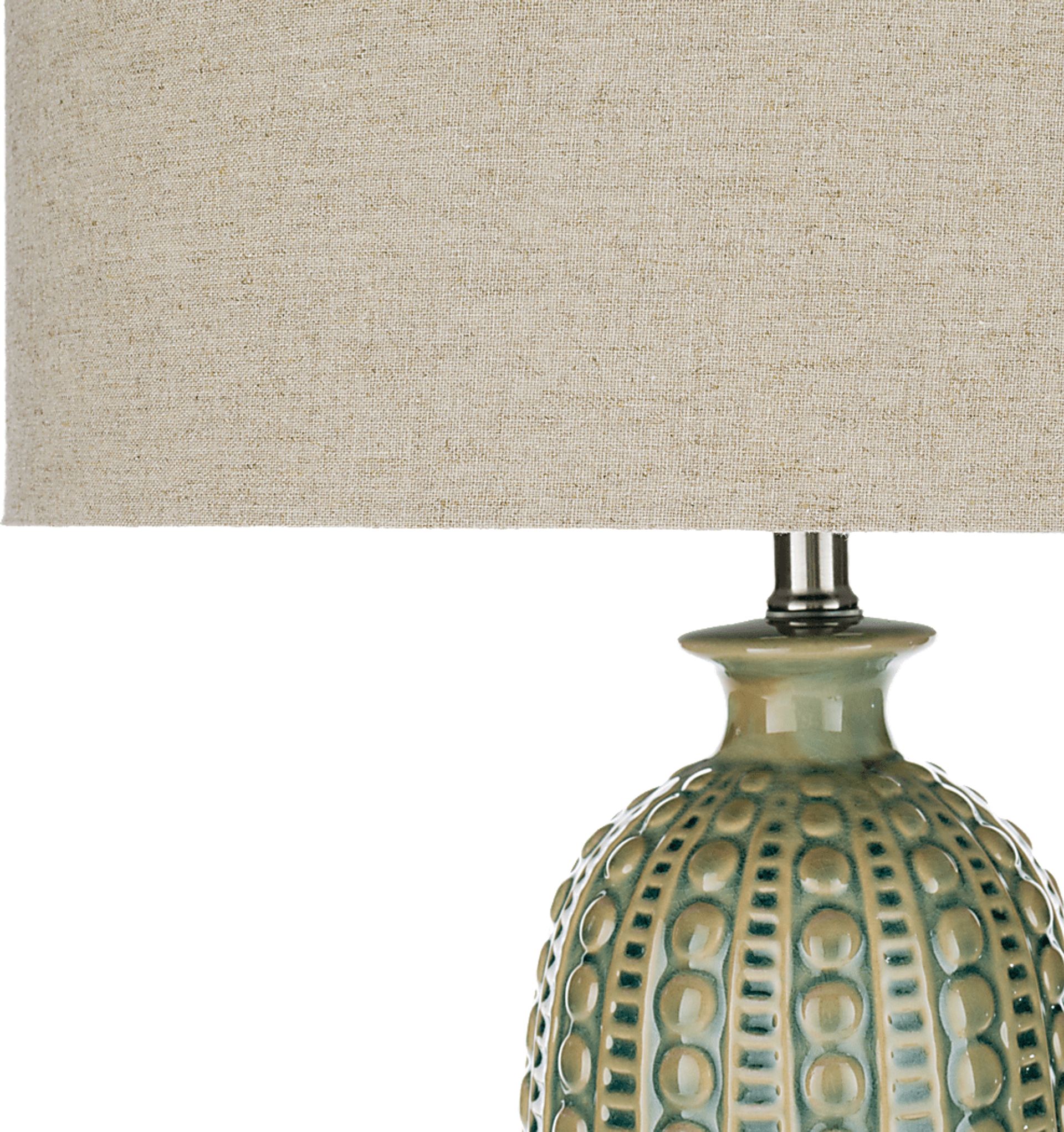 Academy Avenue Sage Green Table Lamp | Rooms to Go