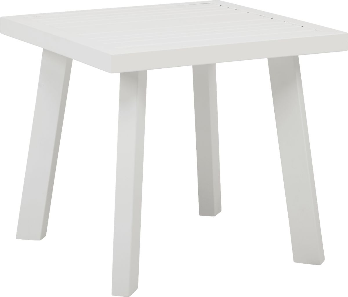 Acadia White Colors,White Aluminum Outdoor End Table | Rooms to Go