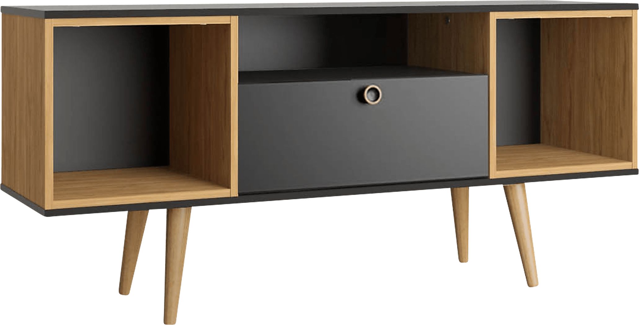 Acclamato Black 53 in. Console - Rooms To Go