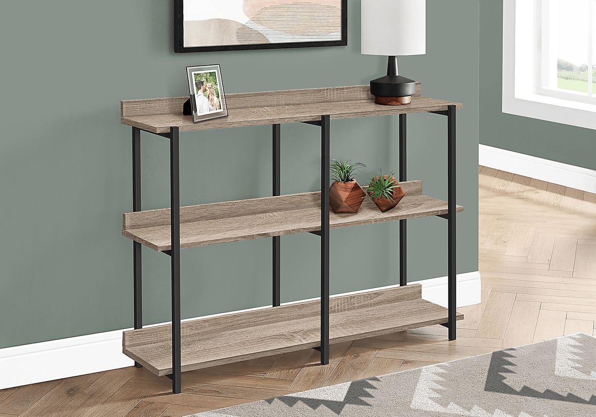 Acelia Taupe Colors,Light Wood Console Table | Rooms to Go