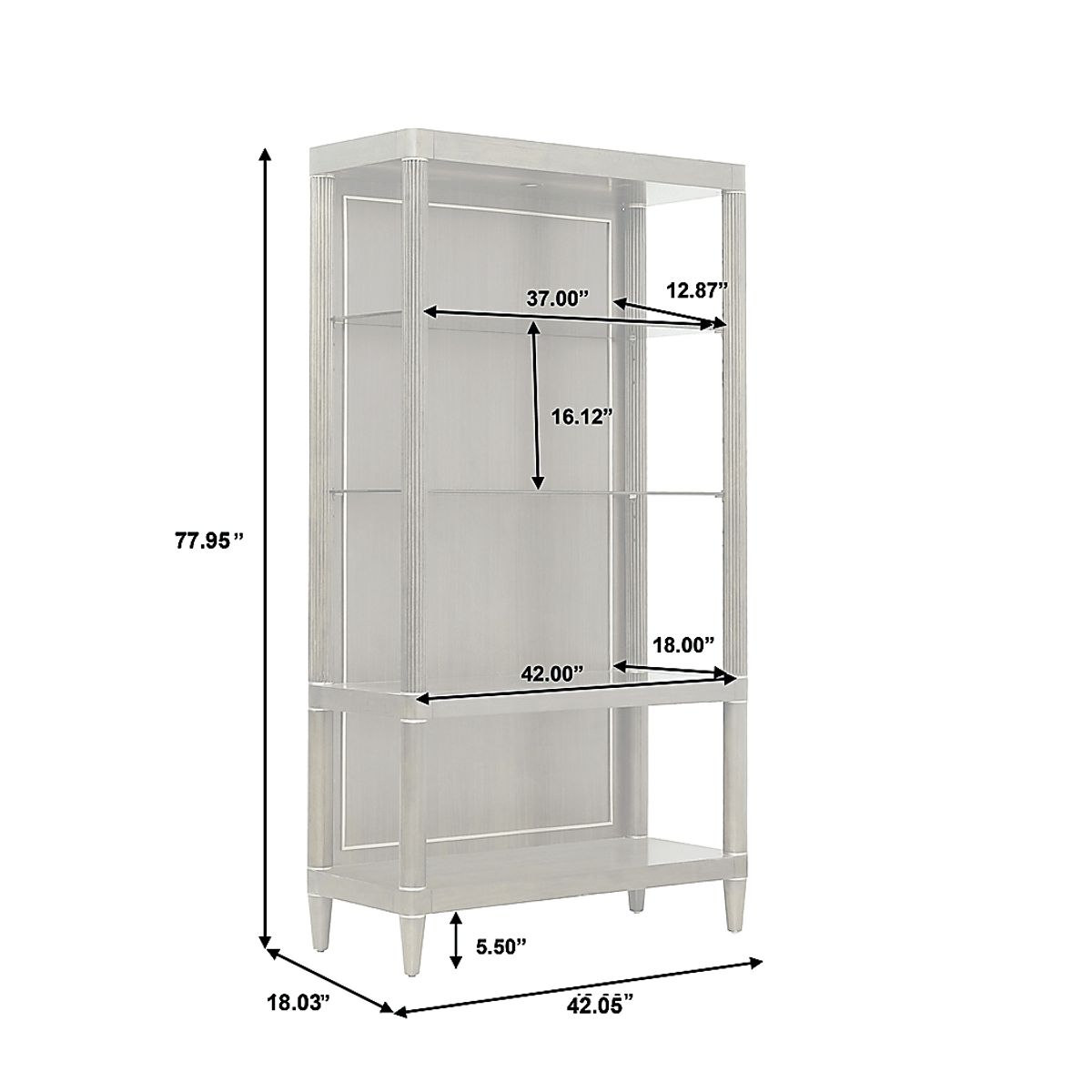 Brown Dark Wood Bookcase | Rooms to Go