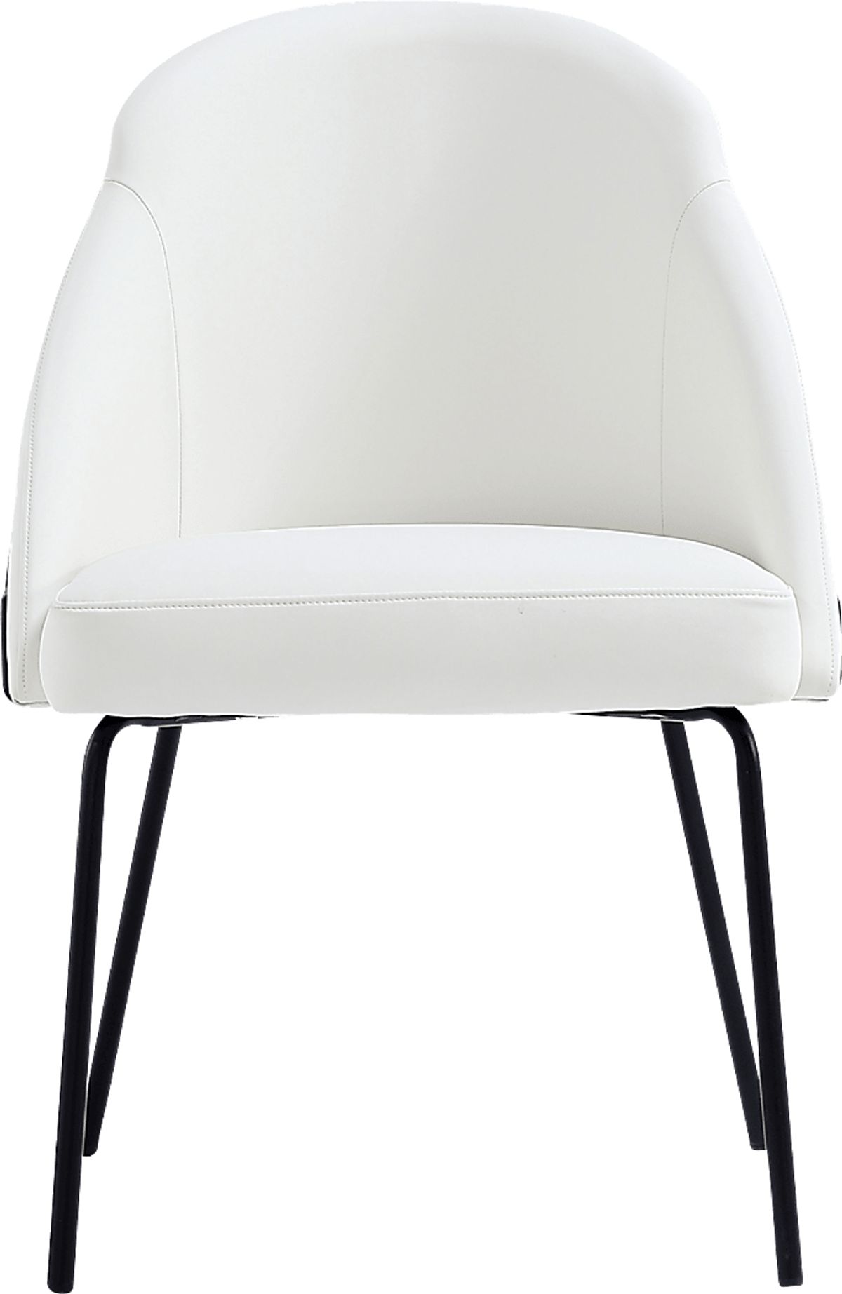 Acewalk I White Vinyl Fabric Dining Chair | Rooms to Go