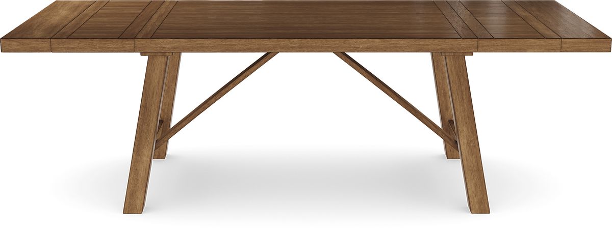 Acorn Cottage 5 Pc Brown Dark Wood Dining Room Set With Dining Table, Ladder Back Side Chair ...