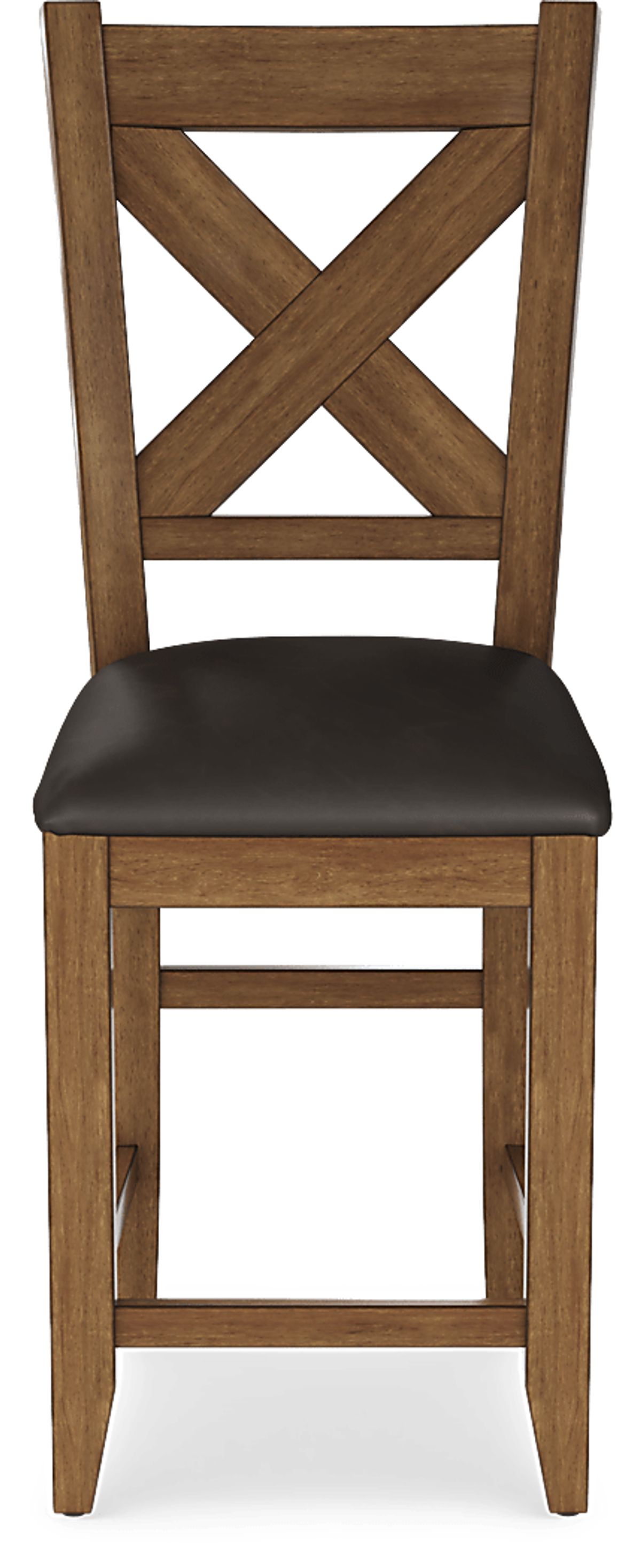 Acorn Cottage Brown Dark Wood Stool | Rooms to Go