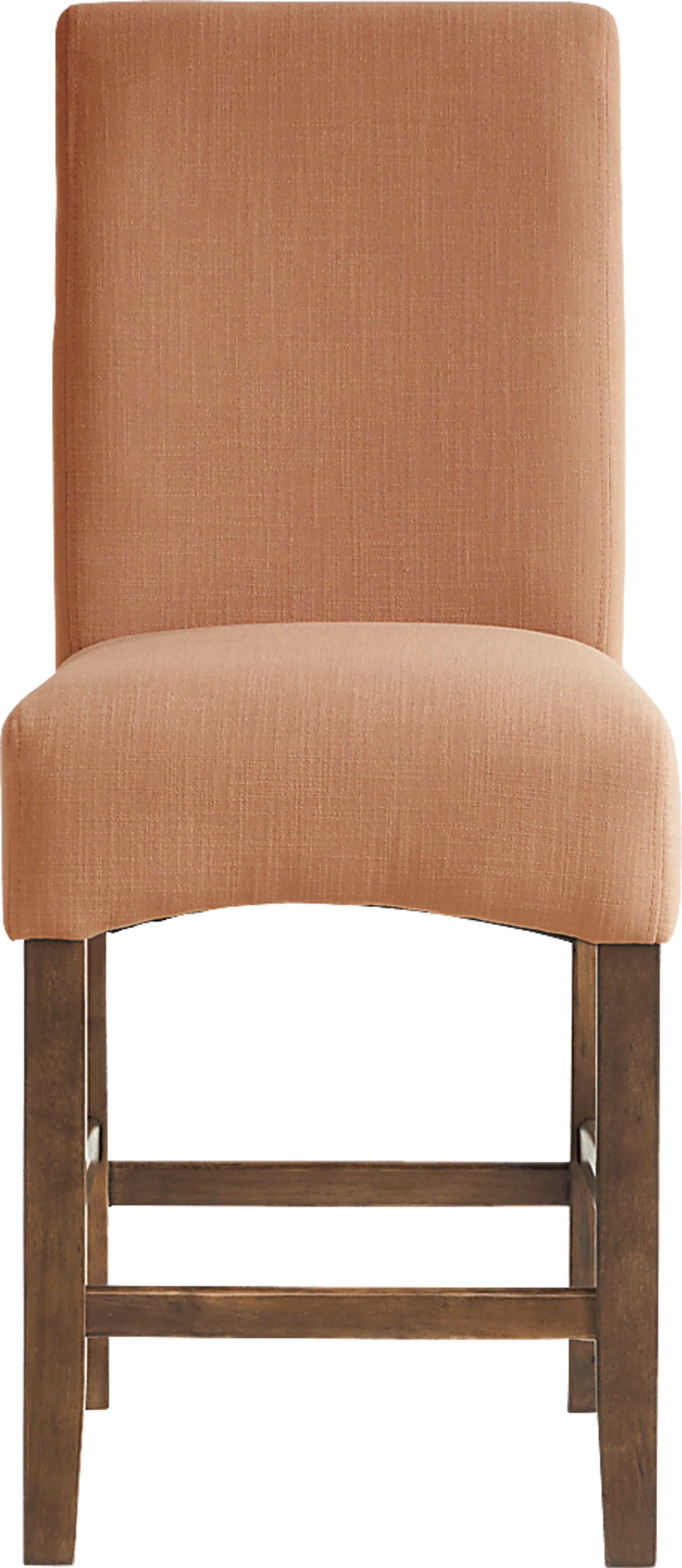 Acorn Cottage Light Brown Wood Orange Orange,Red Counter Height Stool ...