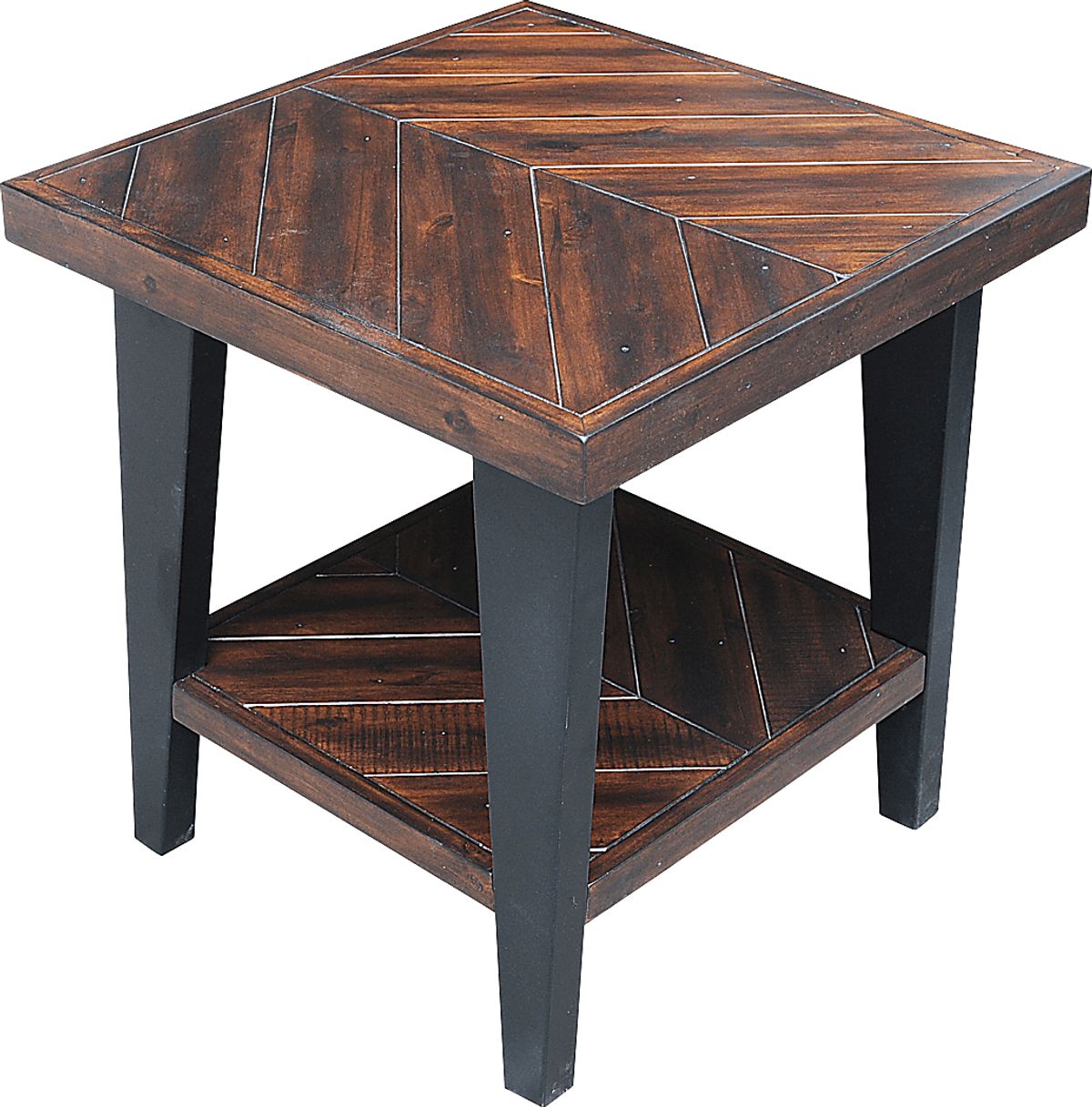 Adaire Brown Dark Wood Side Table | Rooms to Go