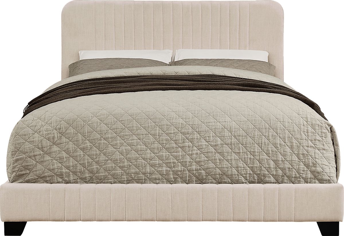 Addison Avenue Beige Colors,Light Wood,White King Bed | Rooms to Go