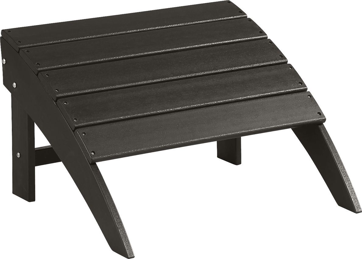Addy Black Black,Colors Synthetic Fabric Outdoor Footrest - Rooms To Go