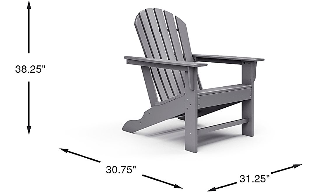 Addy 5 Pc Gray Synthetic Fabric Outdoor Seating Set With Cocktail Table ...