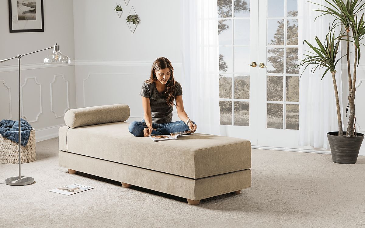 Adelaide Beige Colors,Light Wood,White Daybed | Rooms to Go
