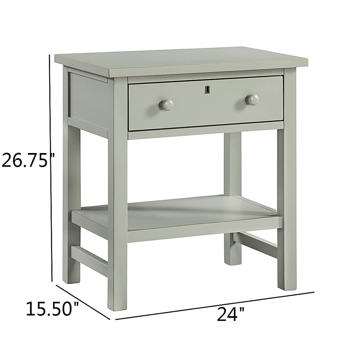 Adelaide Gray Nightstand | Rooms to Go