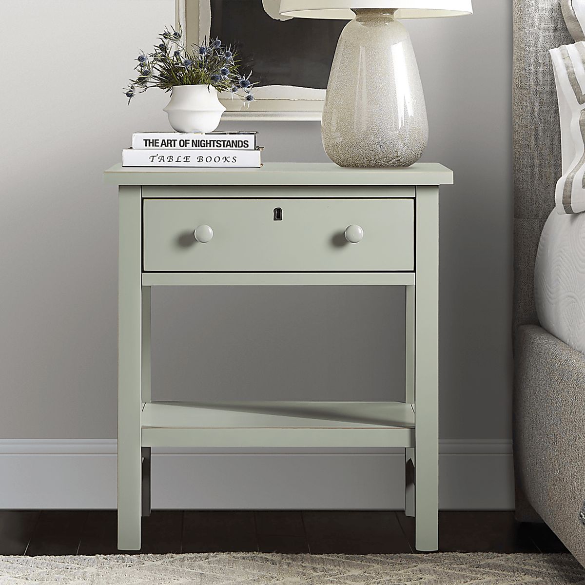 Adelaide Gray Nightstand | Rooms to Go